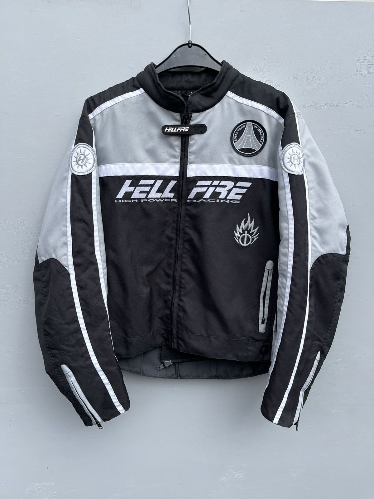 Streetwear Vintage HELLFIRE High Power Racing Jacket Moto Bomber 90s ...
