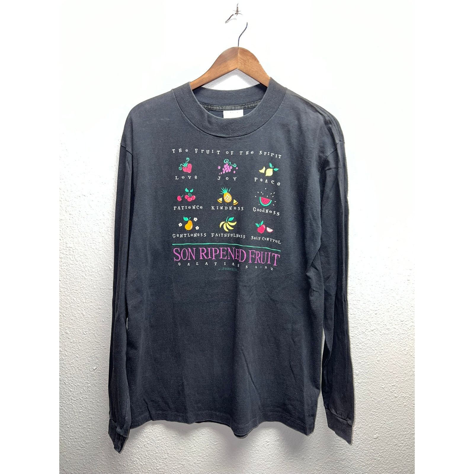 Vintage Vintage Jesus Shirt Witness Wear Son Galatians 5:22 90s L | Grailed