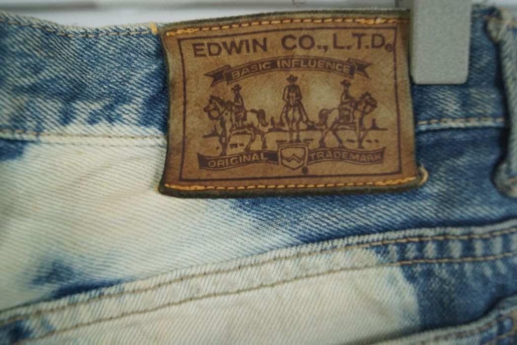 Edwin Edwin Denim Pants Acid Washed Nice Design | Grailed