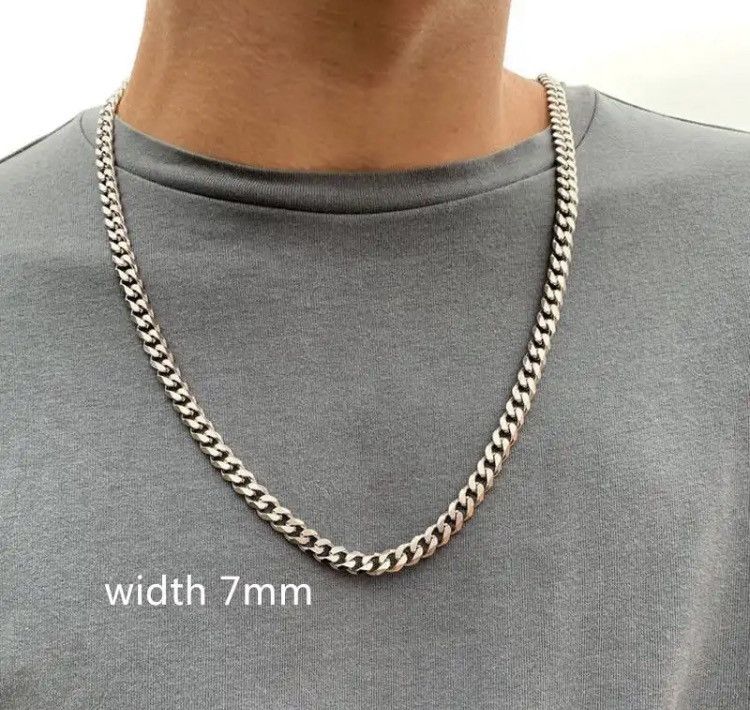 Chain × Cuban Link Chain × Jewelry 7MM Width Cuban Chain Necklace | Grailed