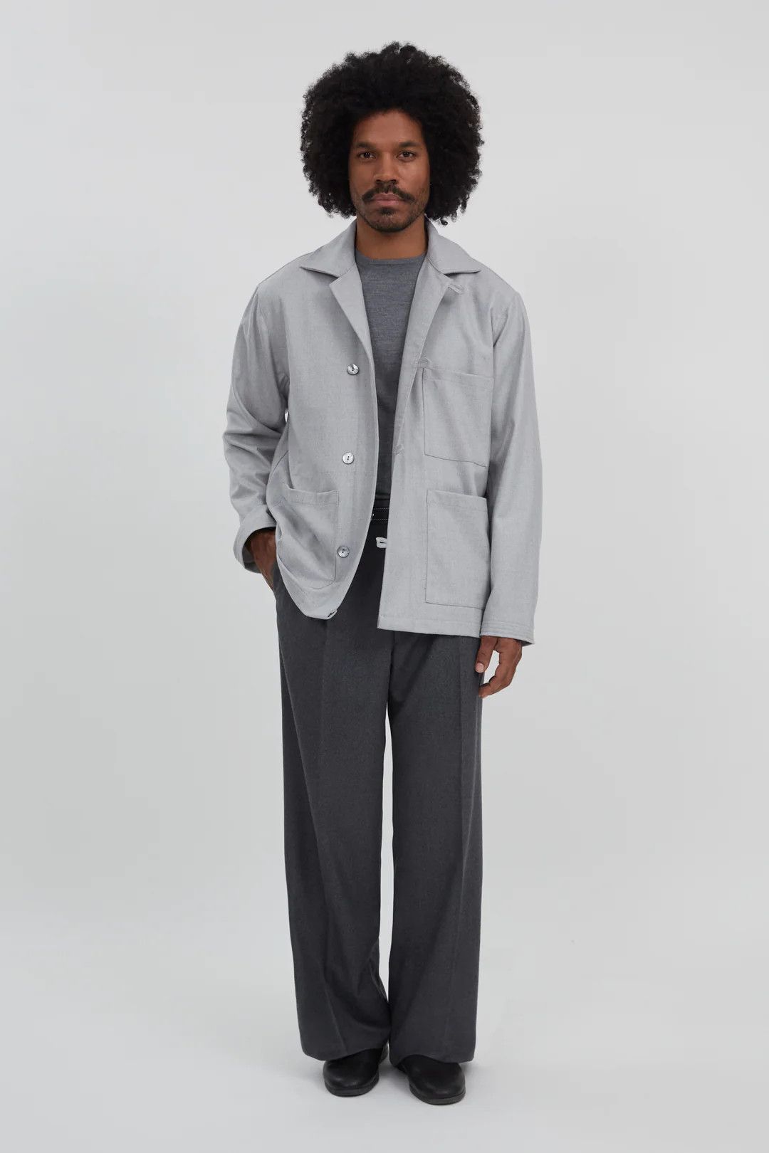 Stoffa Work Jacket Pearl | Grailed