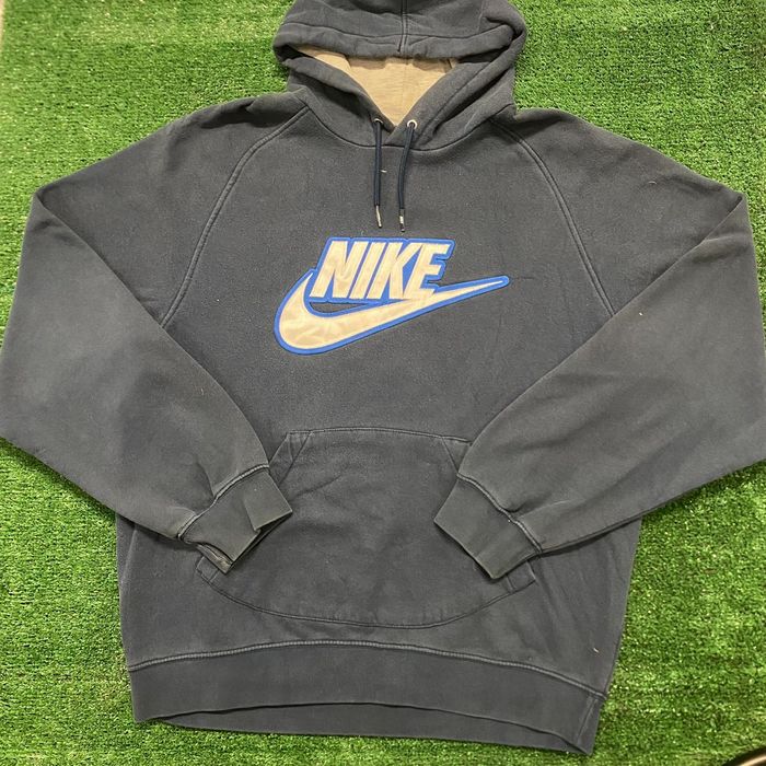 Nike Vintage Y2K Nike Swoosh Logo Essential Double Face Hoodie | Grailed