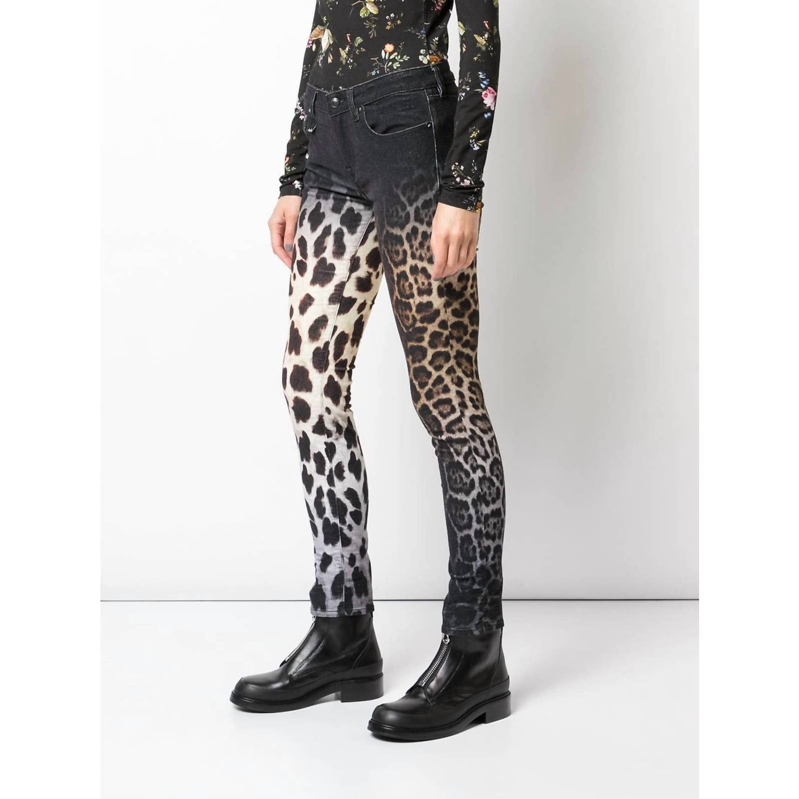 R13 Alison Skinny Leopard Jean In Faded Leopard | Grailed