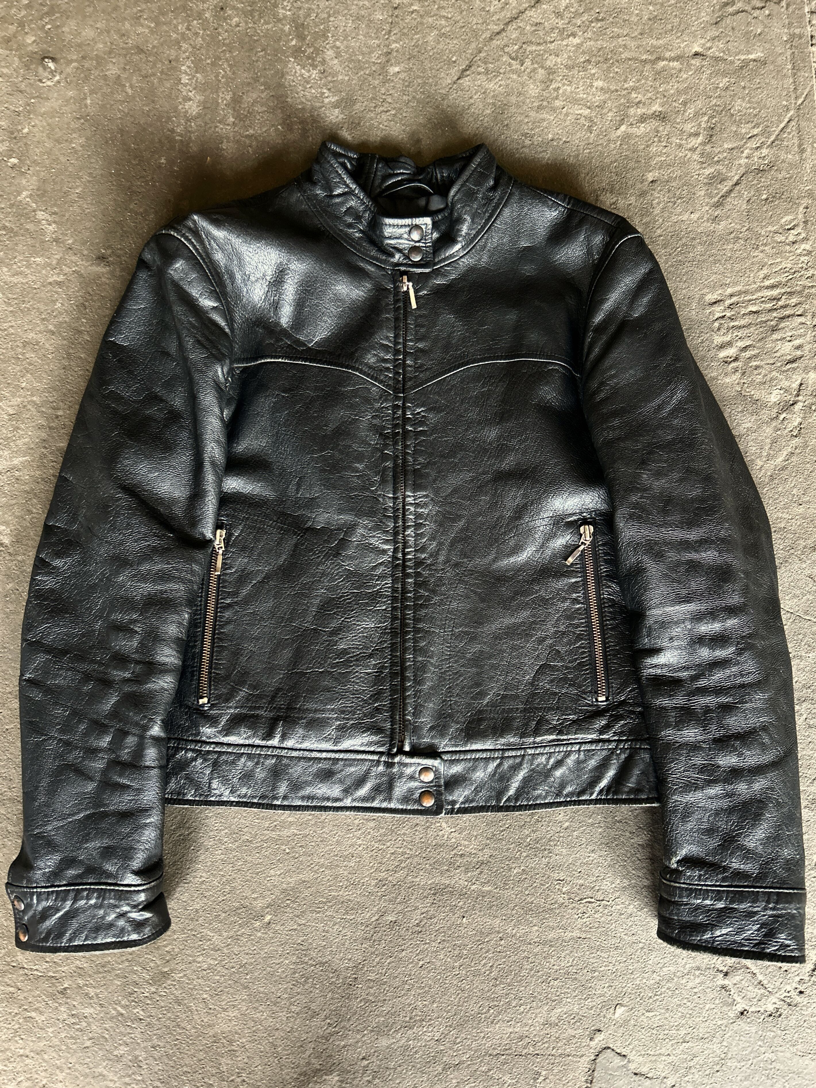 Archival Clothing Vintage Playboi Carti Style Leather Cropped Jacket ...