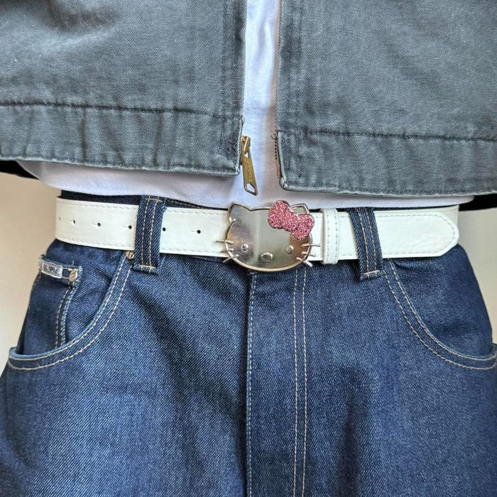 Designer Y2K 2000s Hello Kitty rhinestone grunge goth emo punk belt ...