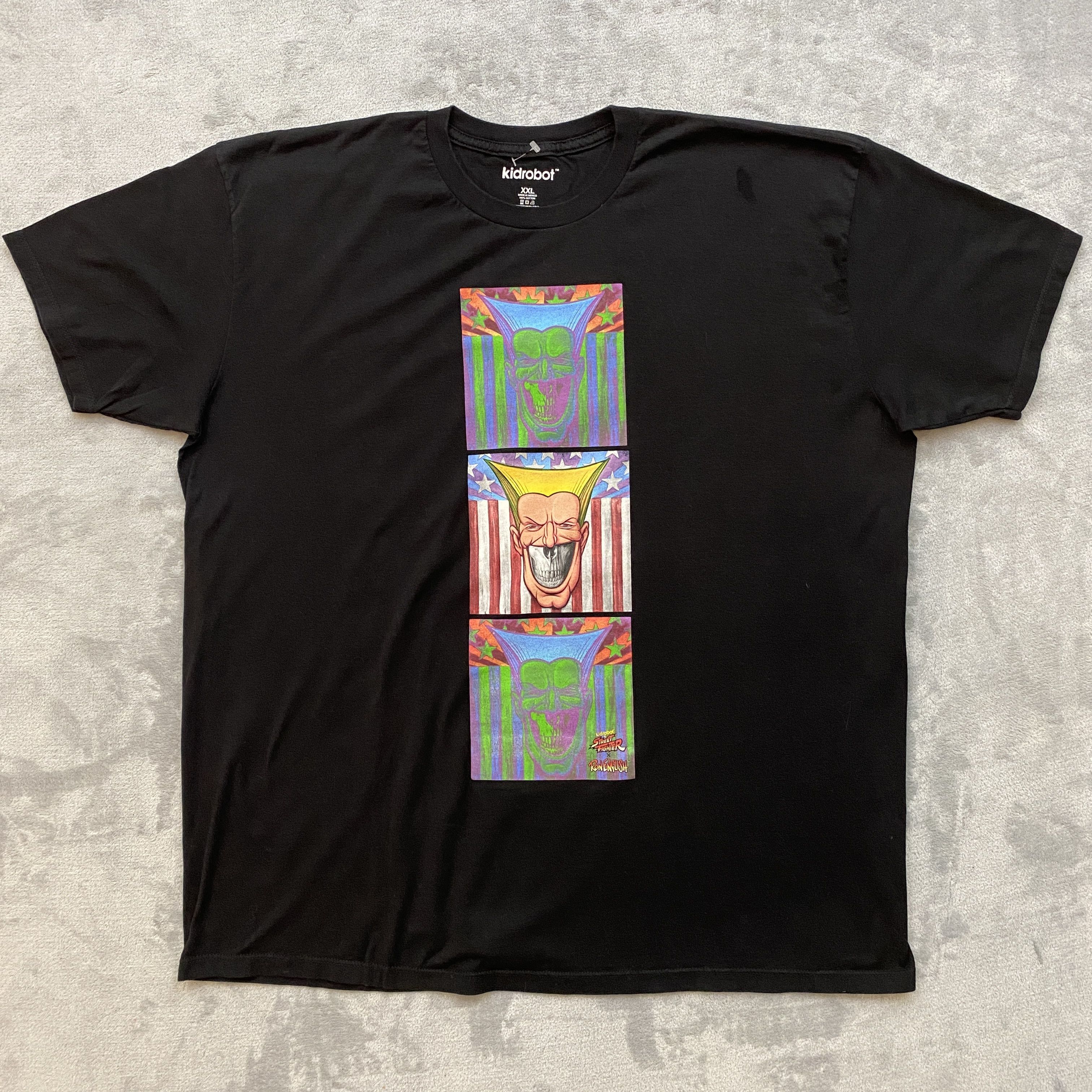 Kid Robot STREETFIGHTER T Shirt Capcom Guile by Ron English NOS | Grailed