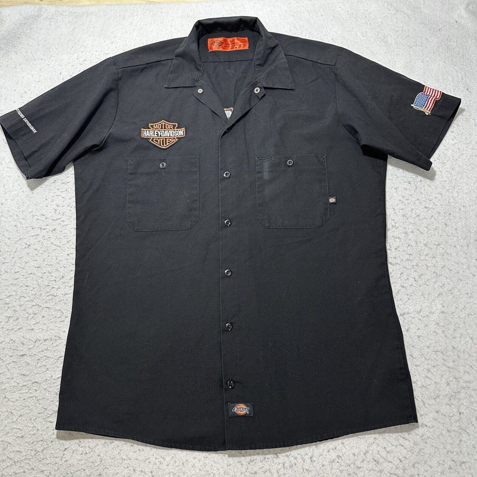Dickies Dickies Harley Davidson Medium Button Up Pocket Shirt Black | Grailed