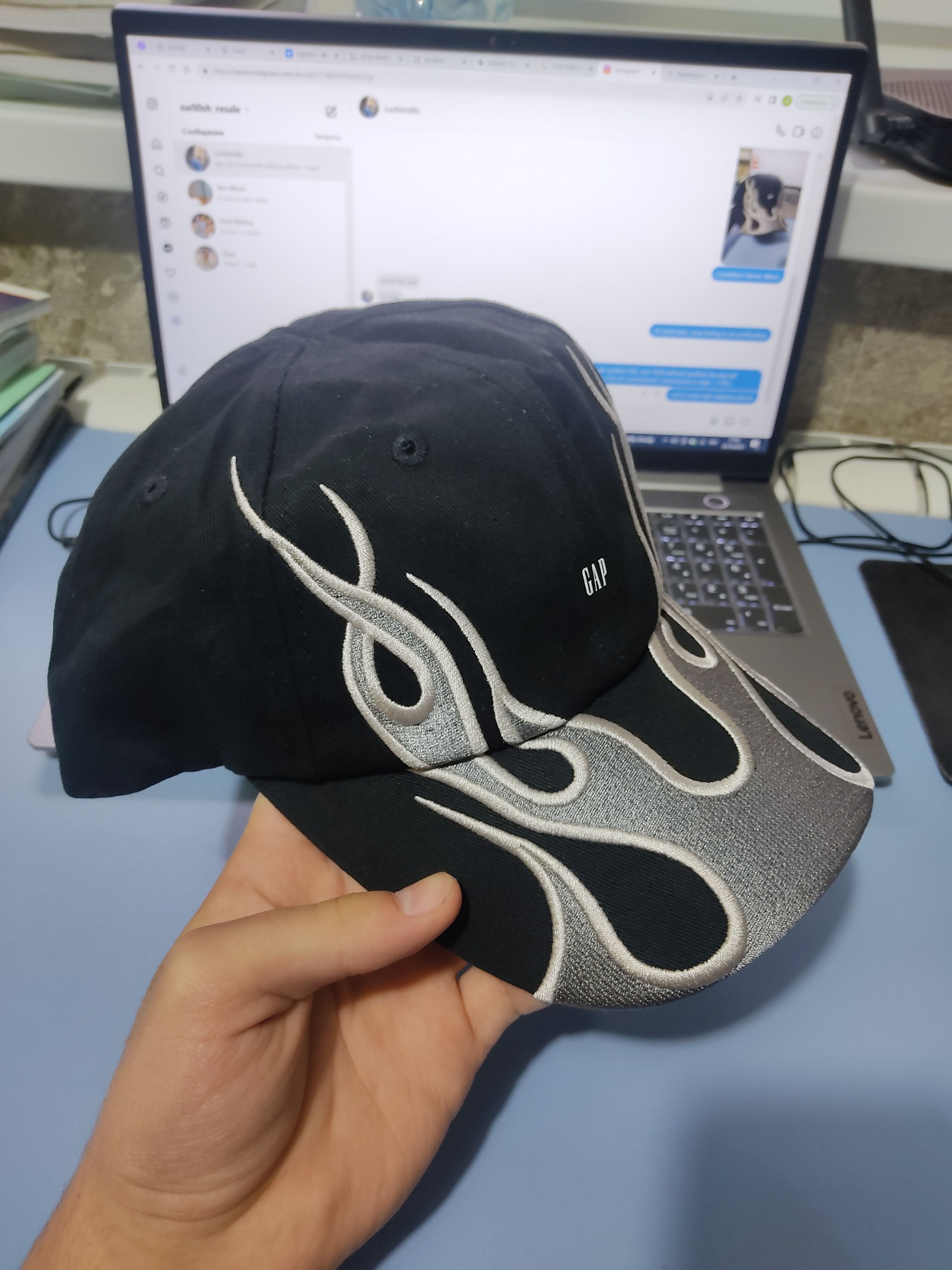 Balenciaga Yeezy Gap Flame Cap Engineered by Balenciaga | Grailed