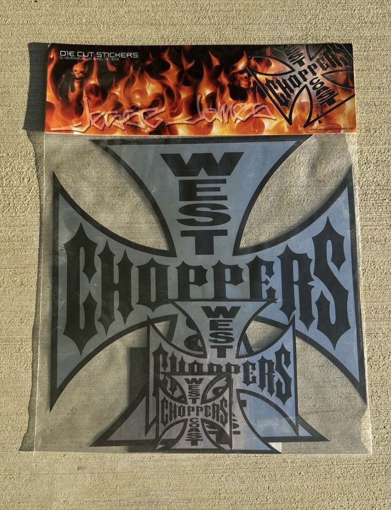 Choppers × Harley Davidson × Streetwear West Coast Choppers Stickers ...