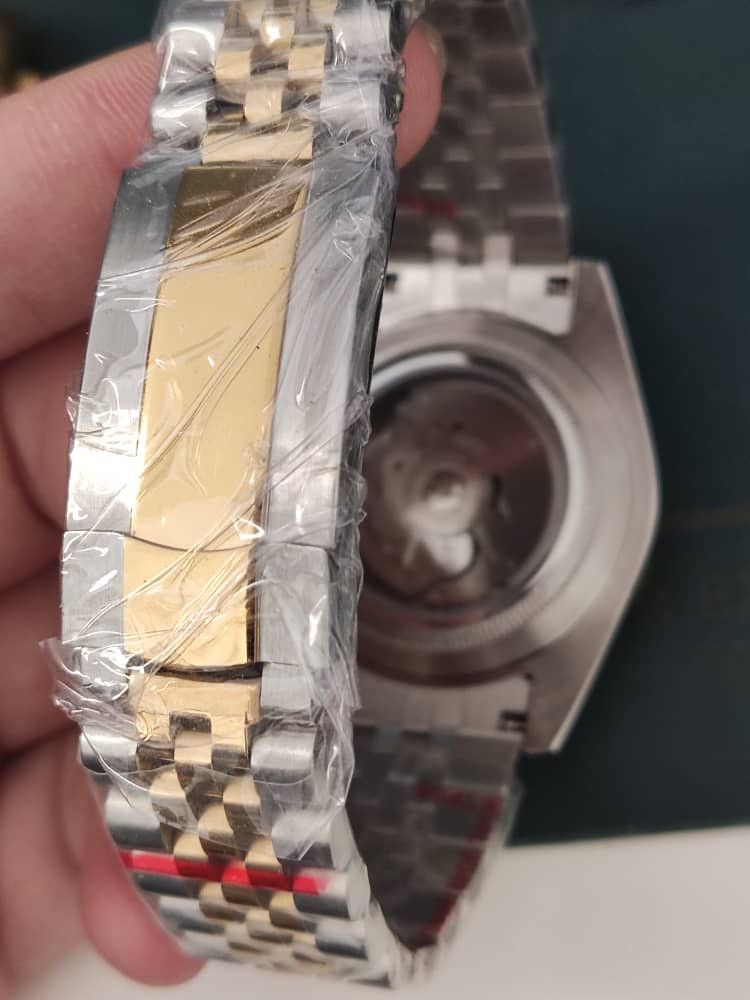 Custom Seiko Mod “Two-Tone Green Arabic Dial” Datejust Watch | Grailed