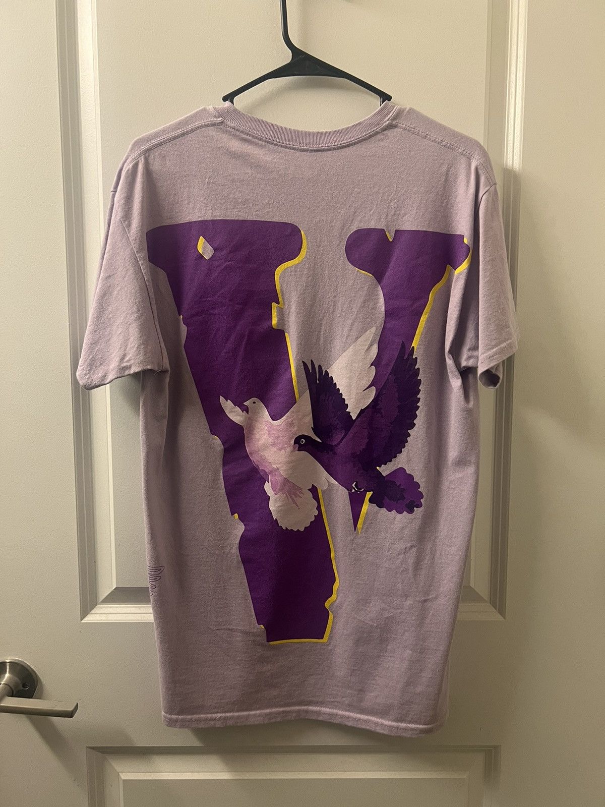 Vlone Purple “Good Intentions” Vlone Nav collab T shirt | Grailed