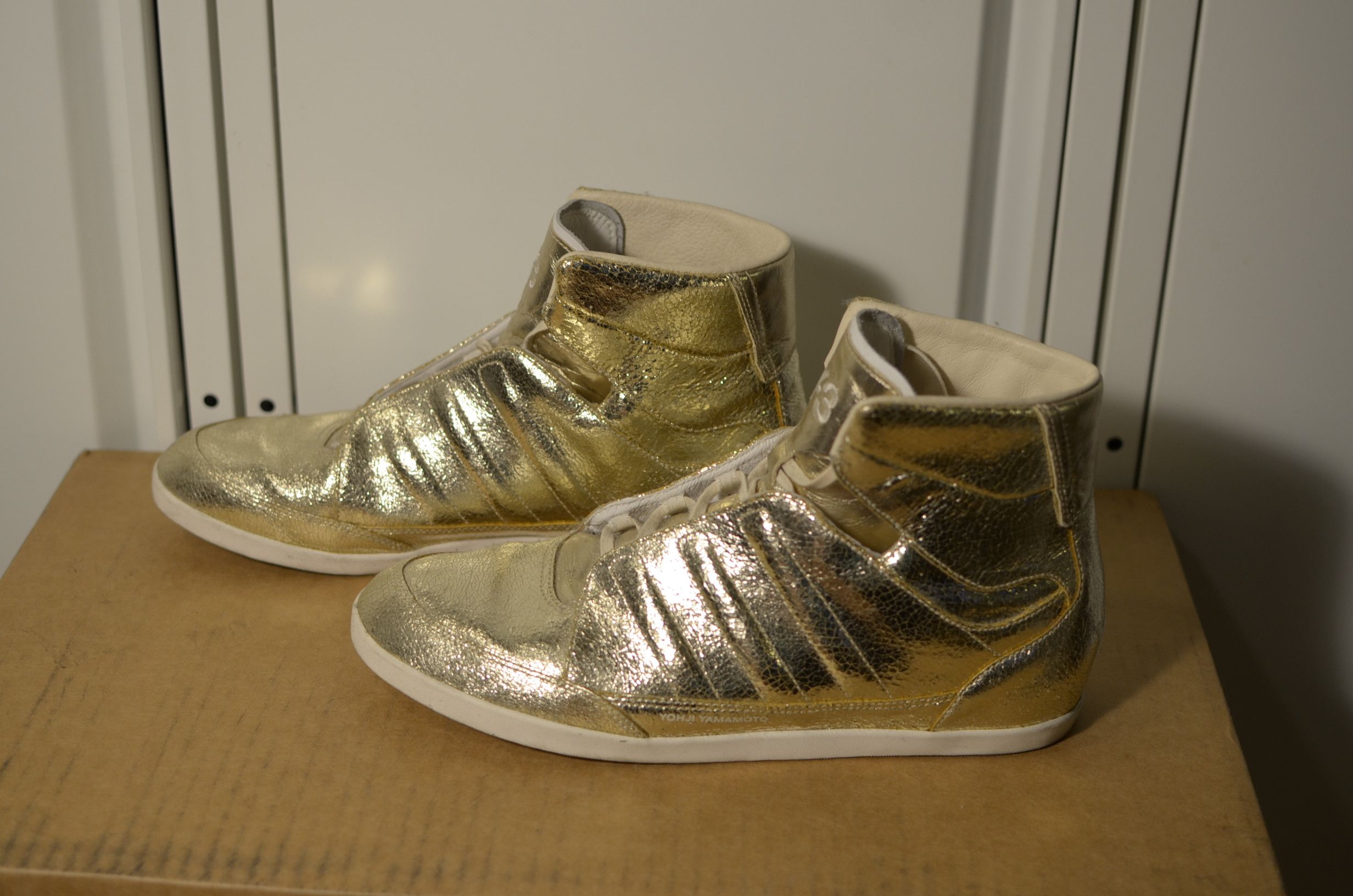Y-3 Y-3 Honja High Hi Metallic Gold | Grailed