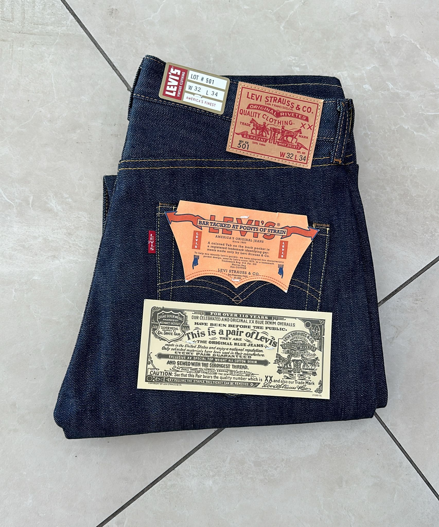 Levi's Vintage Clothing LVC Levi's Vintage Clothing 1966 501 XX BigE ...