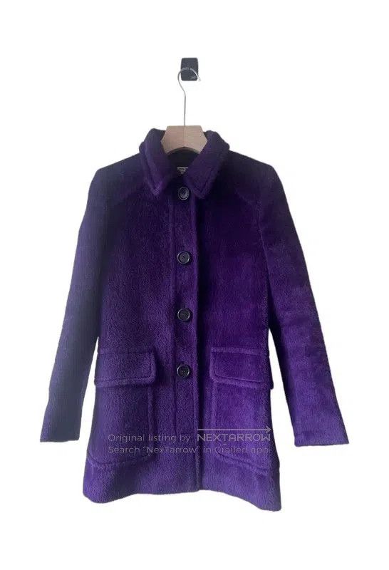 Miu Miu Miu Miu Deep Purple Wool Winter Coat . | Grailed