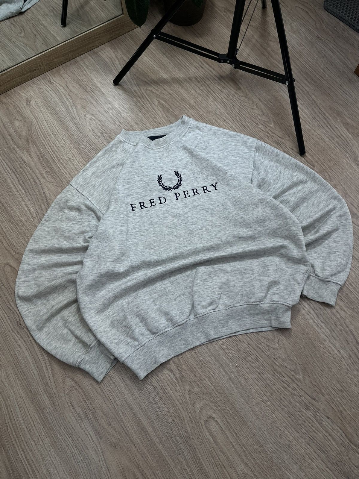 Stone Island 🦍 90’s FRED PERRY BIG LOGO DRIP OVERSIZE SWEATER 💕 | Grailed