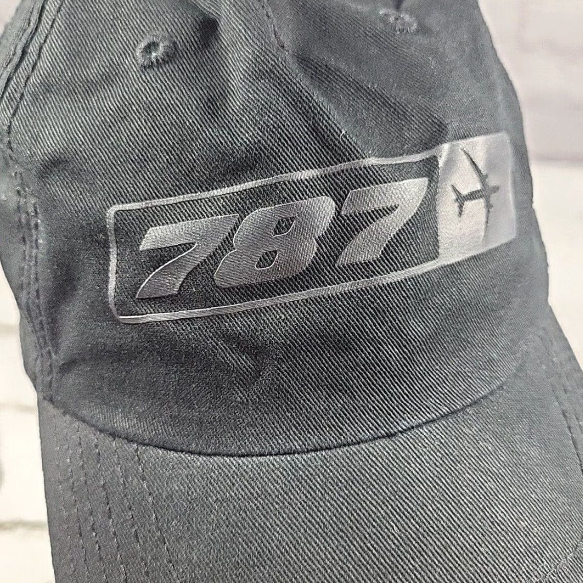 Bally Authentic Boeing 787 Embroidered Black Cap with Adjustable Fit ...