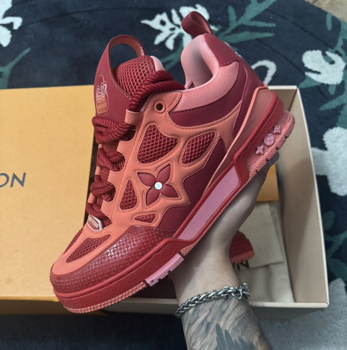 Louis Vuitton LOUIS VUITTON Skate Sneaker Red | Grailed