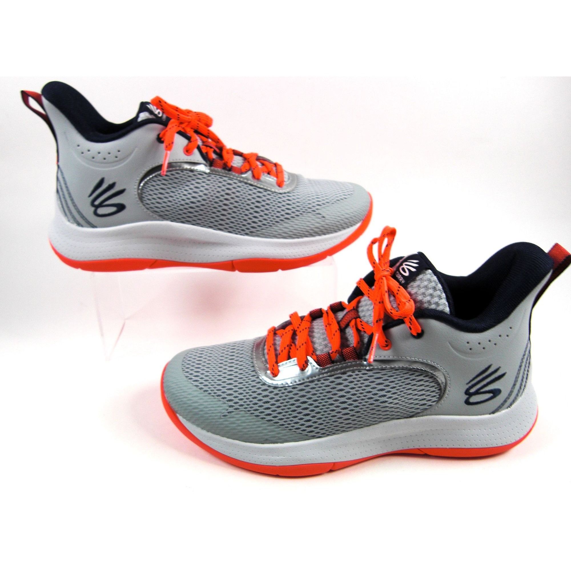 Other Under Armour Curry 3Z6 Grey/Solar Red Basketball Sneakers/Sh ...