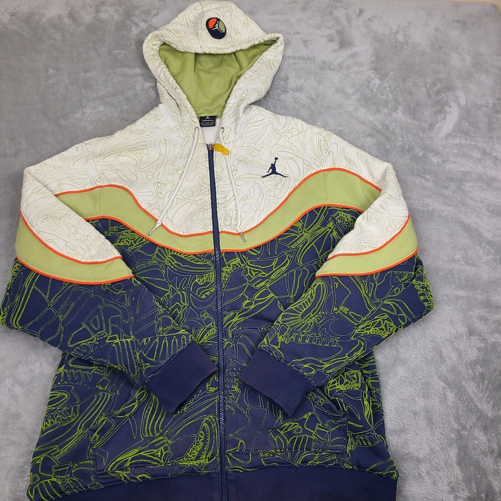 Jordan Brand Nike Vintage Air Jordan Jumpman Retro Laser Jacket Hoodie ...