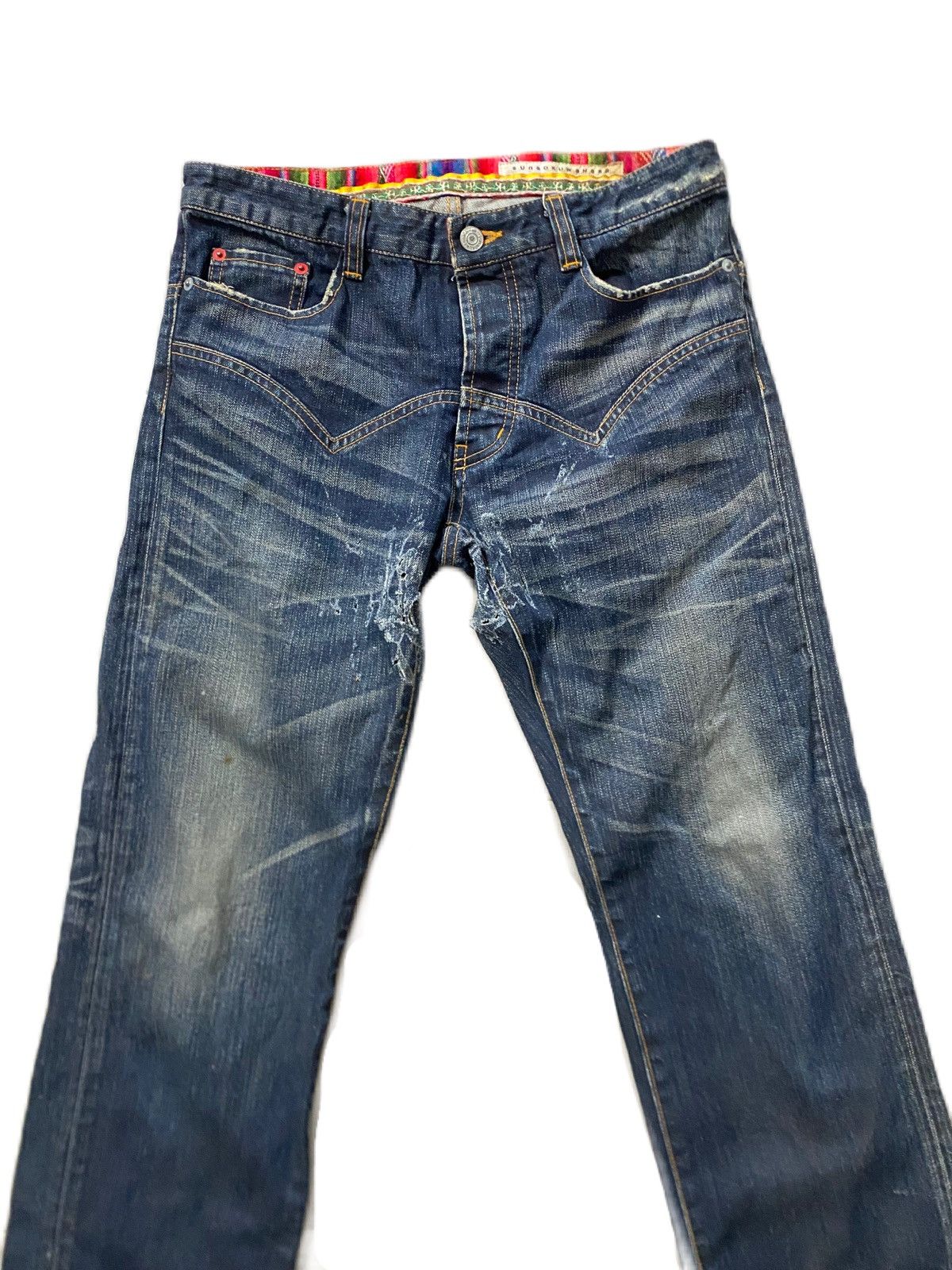 Issey Miyake Sunao Kuwahara Distress Style Slim Straight Type | Grailed