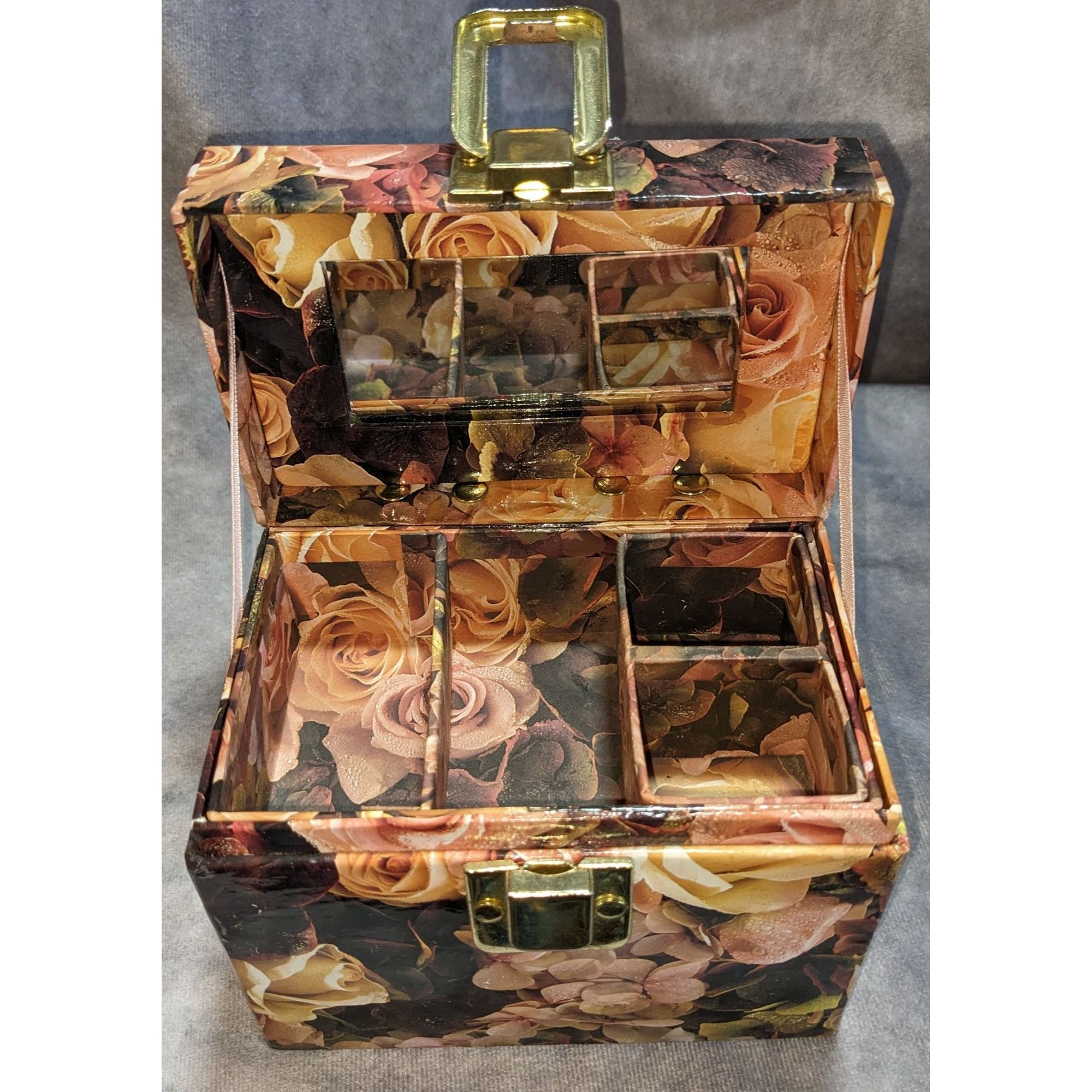 Other Vintage 90s' Floral Decoupage Train Case | Grailed