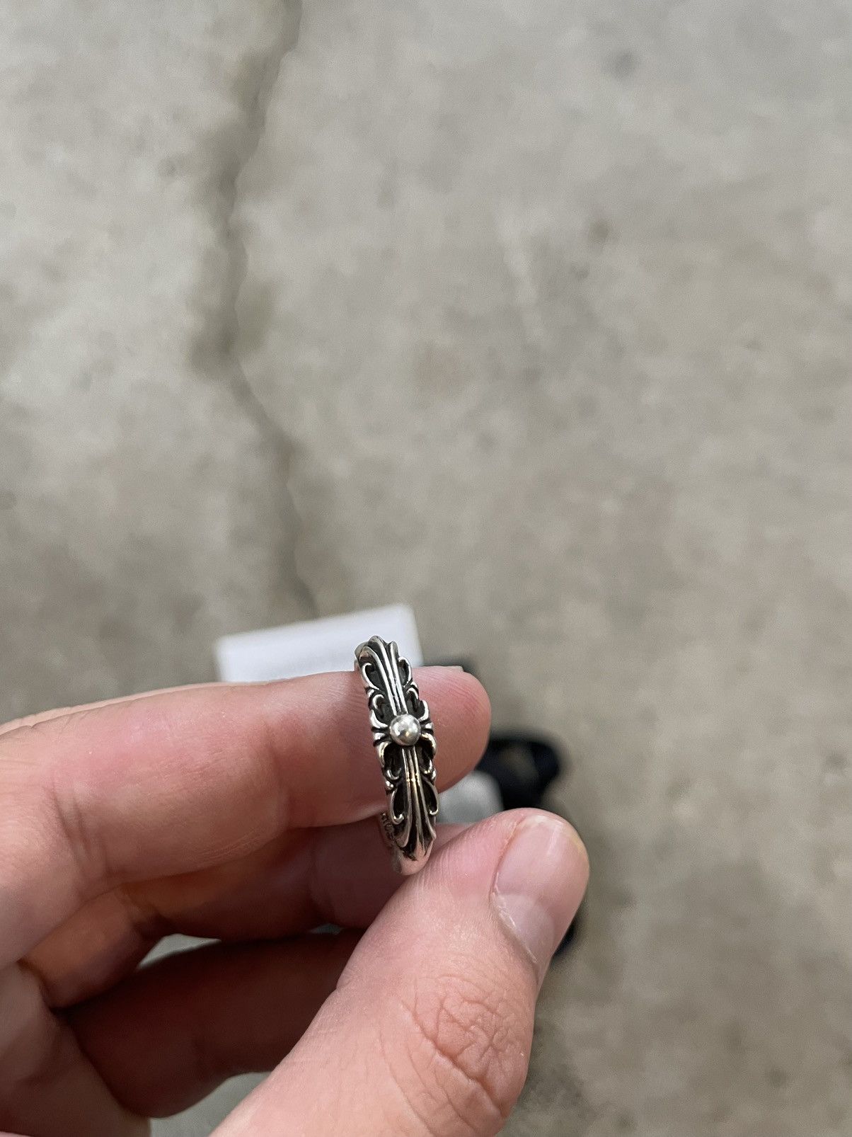 Chrome Hearts Chrome Hearts Baby Floral Cross Ring | Grailed