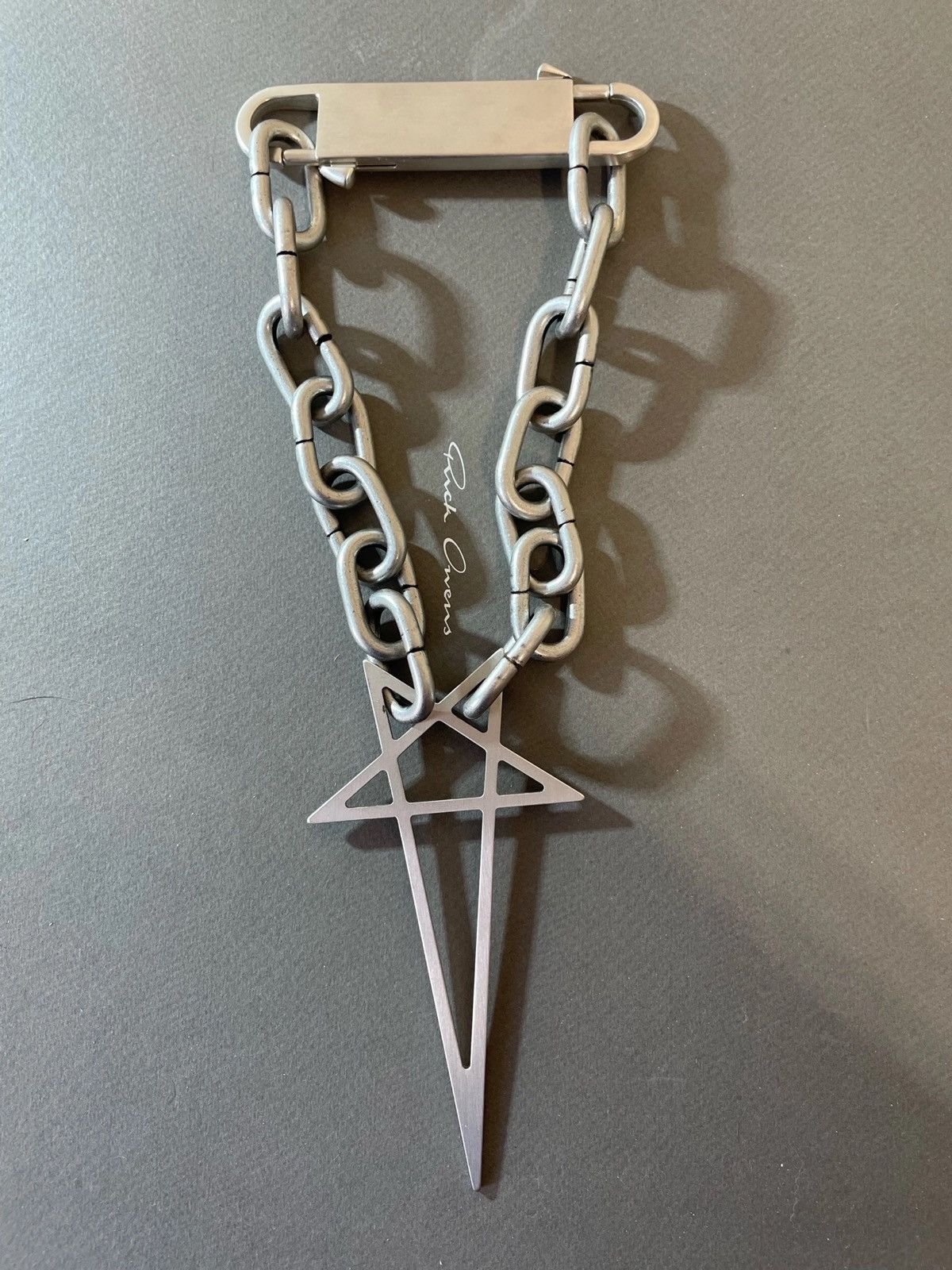 Rick Owens Rick Owens 2020 CHOKER PENTAGRAM CHAIN | Grailed