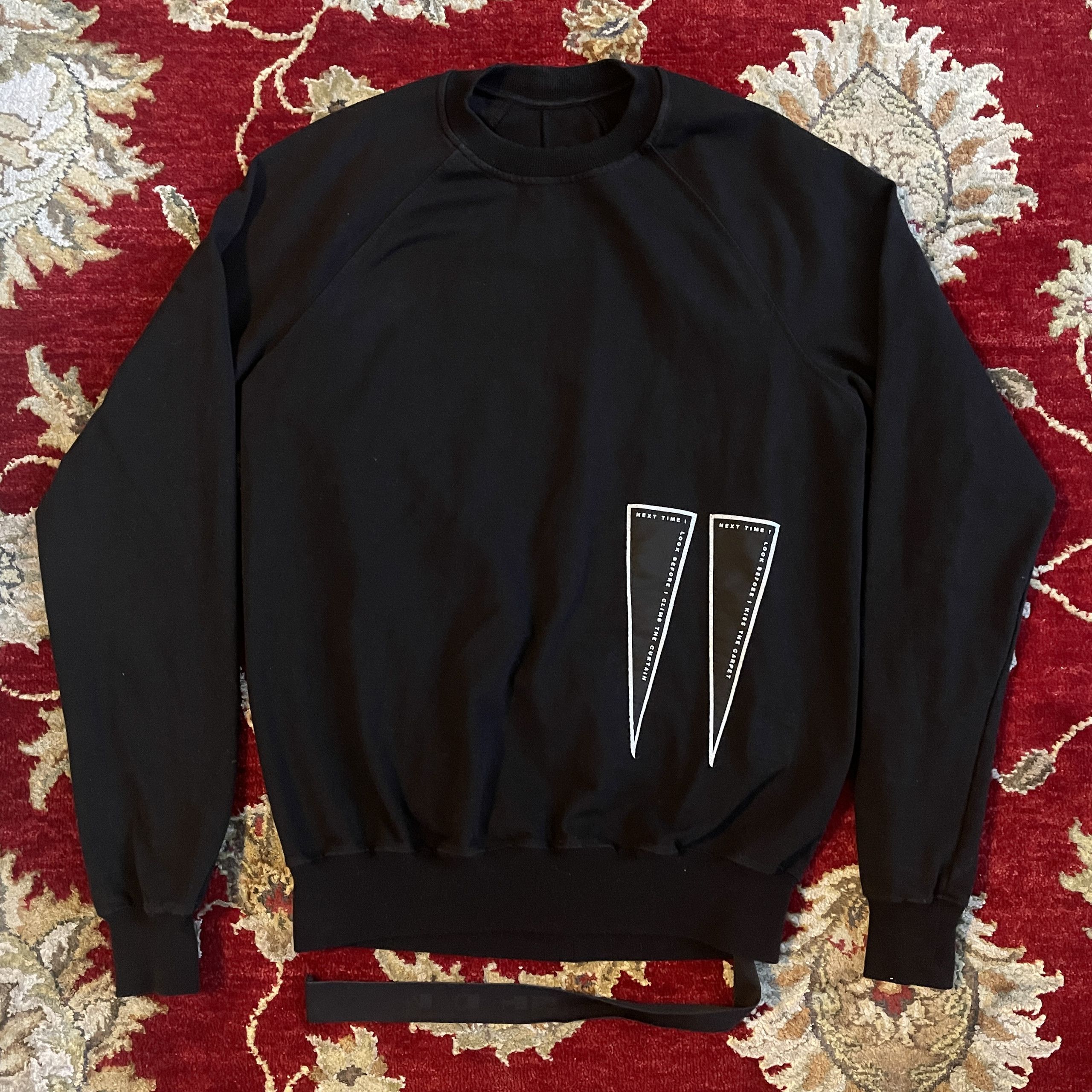 Rick Owens × Rick Owens Drkshdw Rick Owens - Black Triangle Patch Crew ...