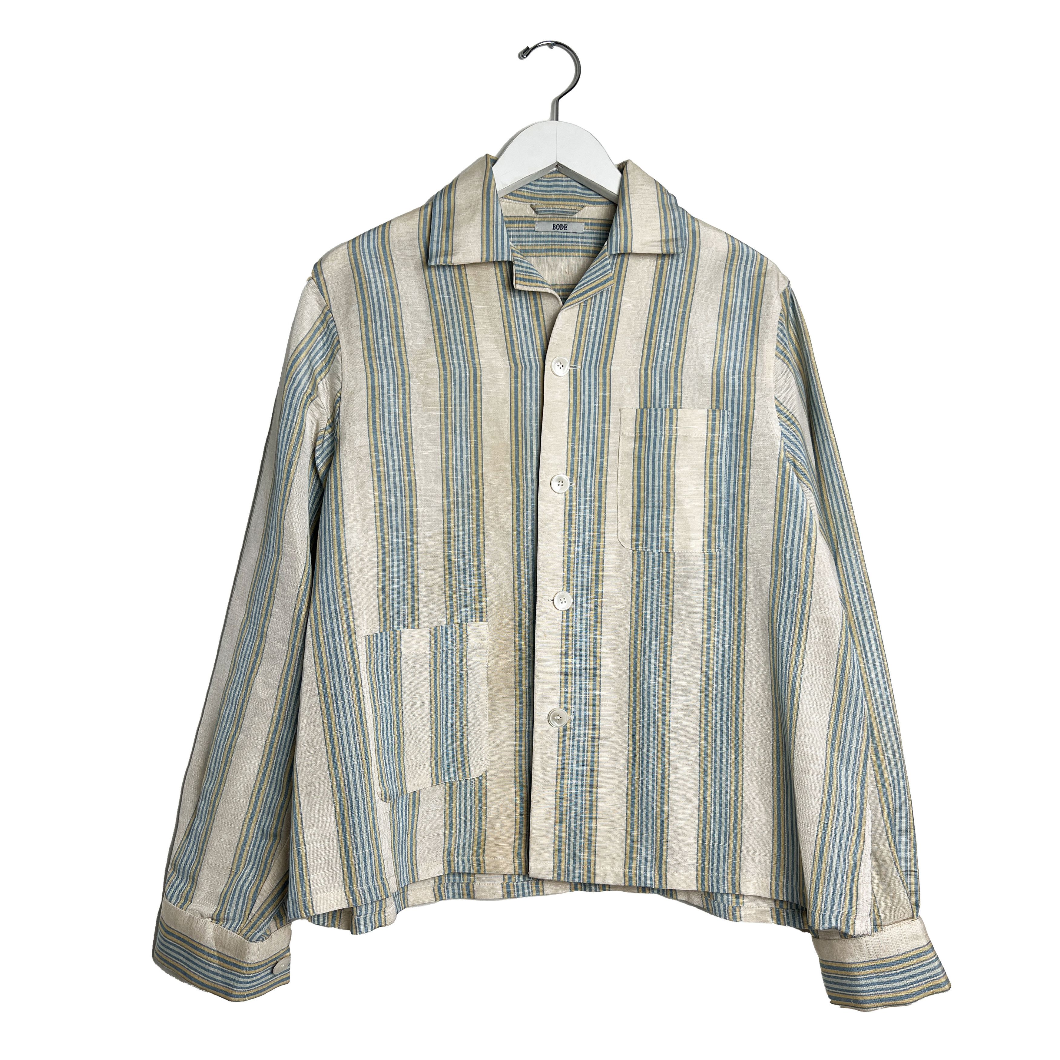 Bode Striped Cotton Blend Chore Jacket | Grailed