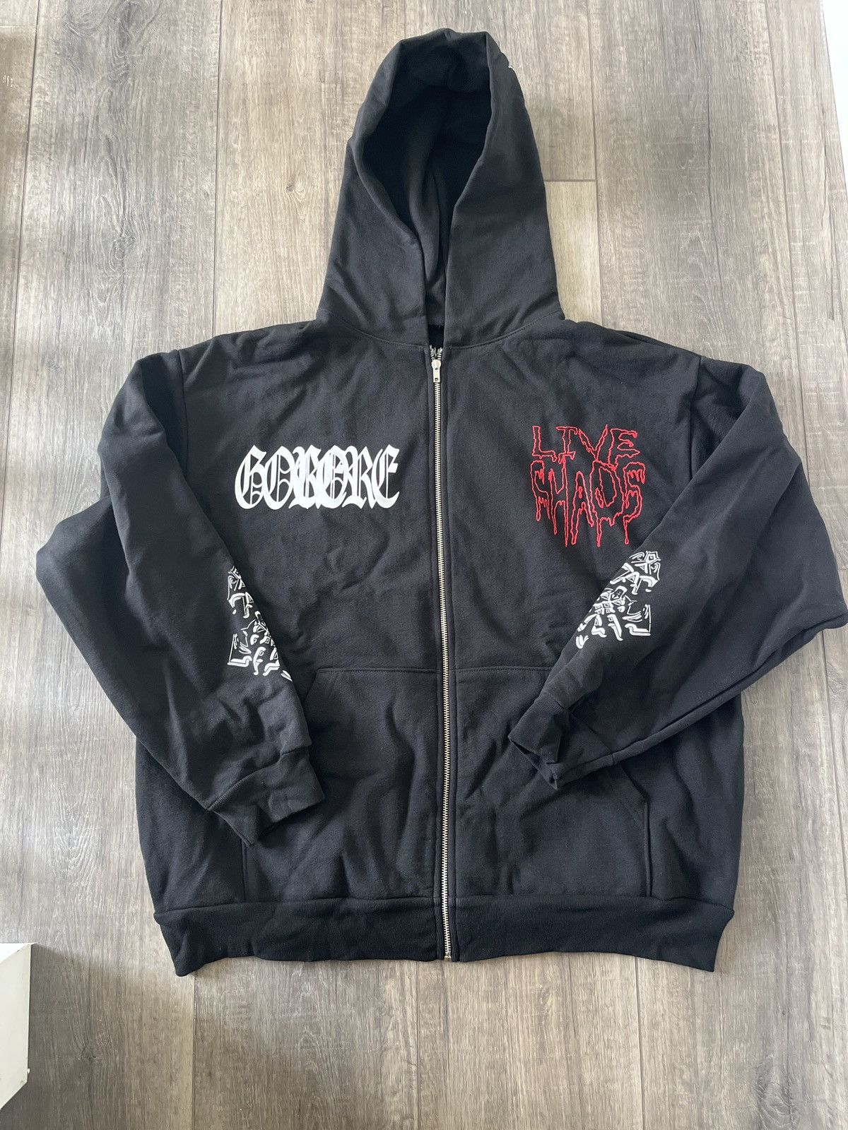 Streetwear Ken Carson Zip Up A Great Chaos Tour “gorecore” | Grailed