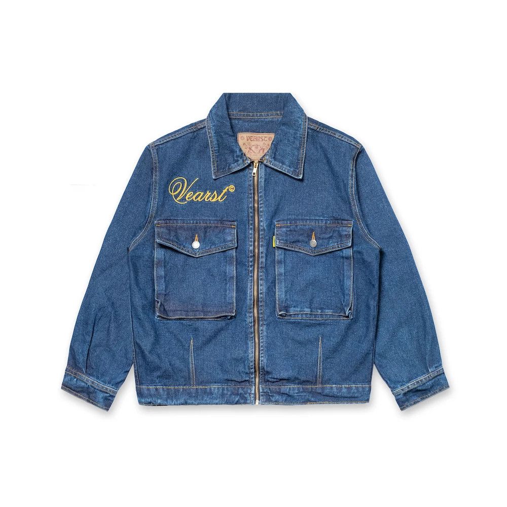 Denim Jacket × Vintage Work Jacket Denim Poison Blue | Grailed