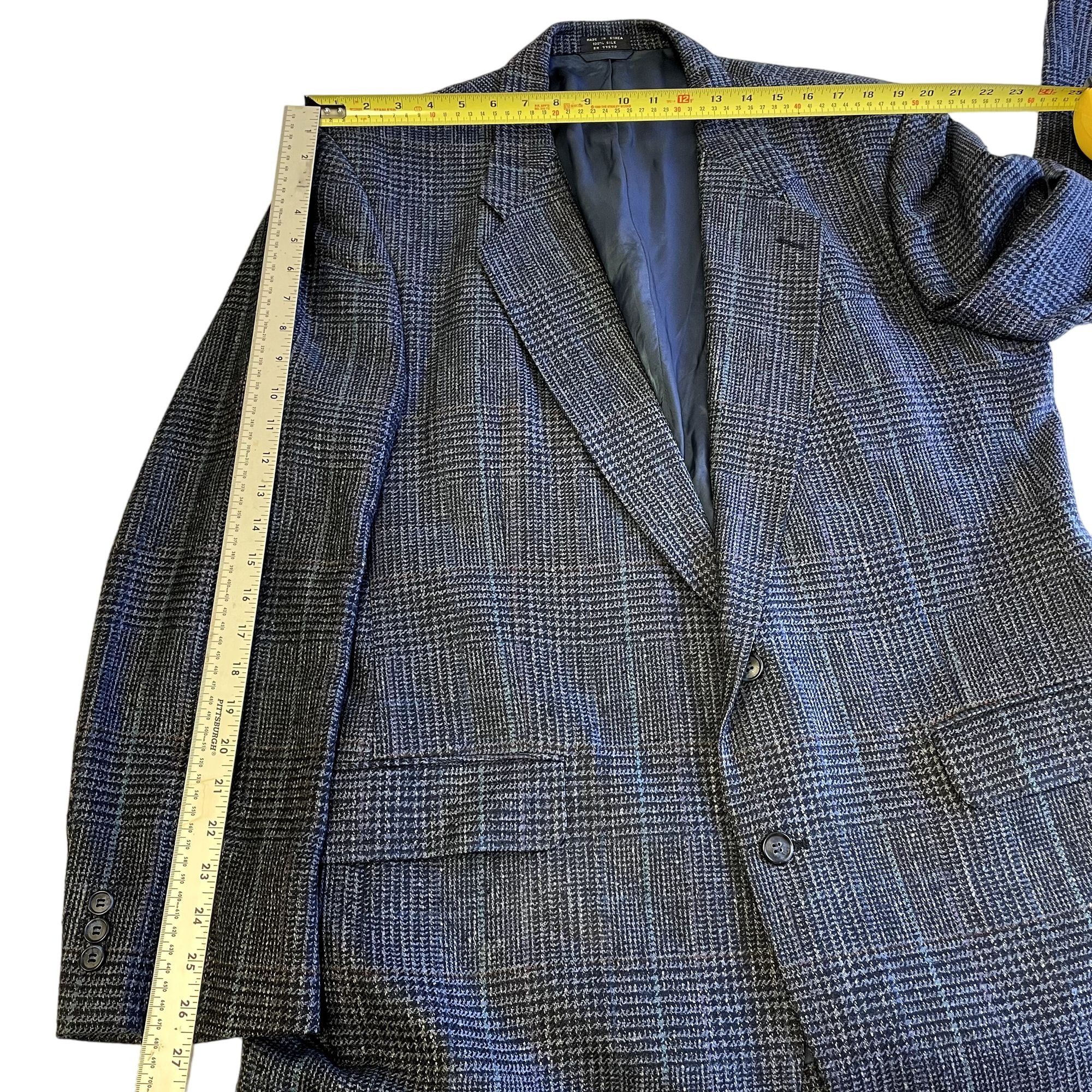 Unkwn Vtg Windowpane TROPICAL Sport Coat OVERCHECK Silk Jacket 46 | Grailed