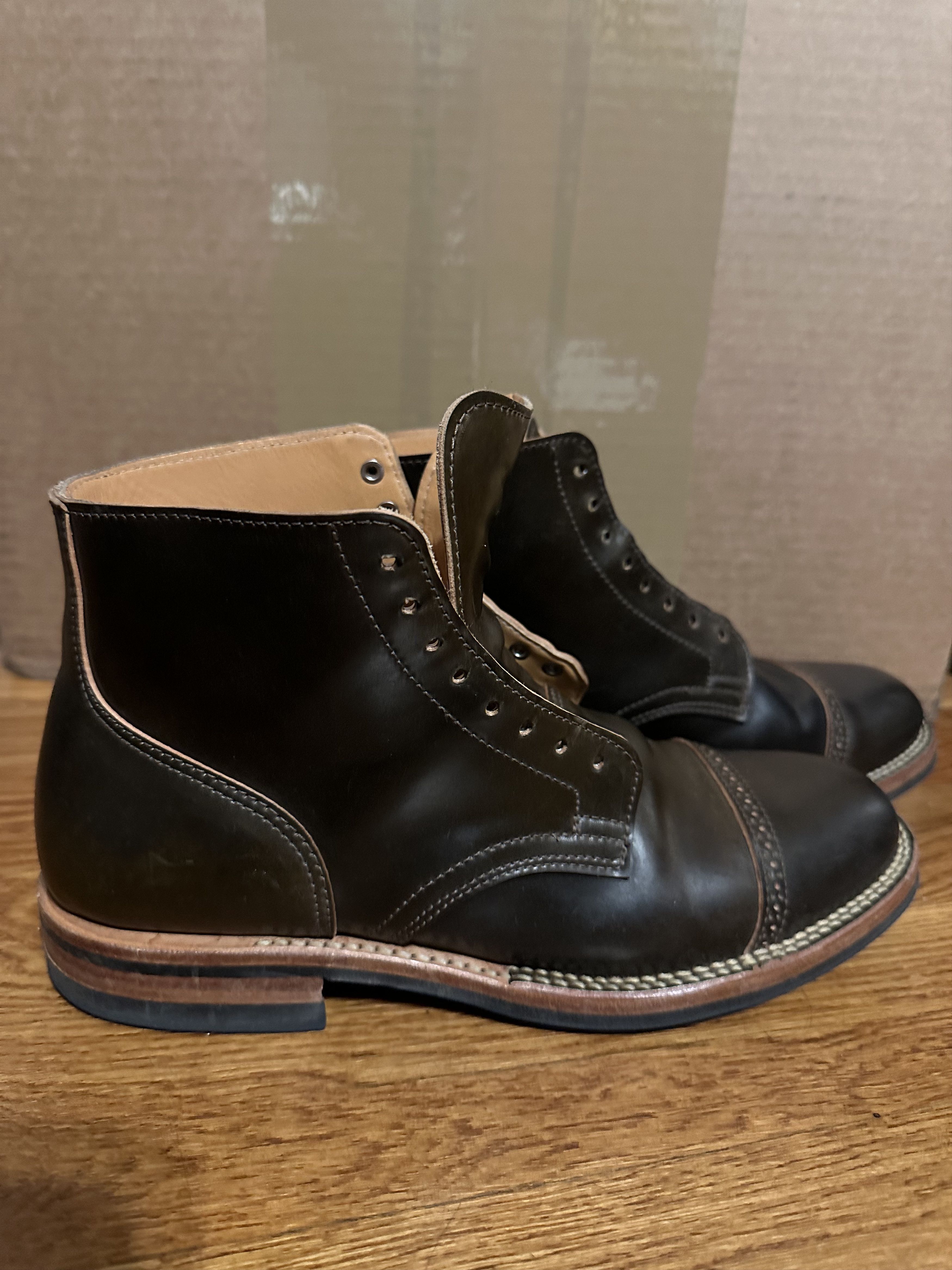 Viberg 2030 Service Boot - Dark Cognac Shell Cordovan | Grailed