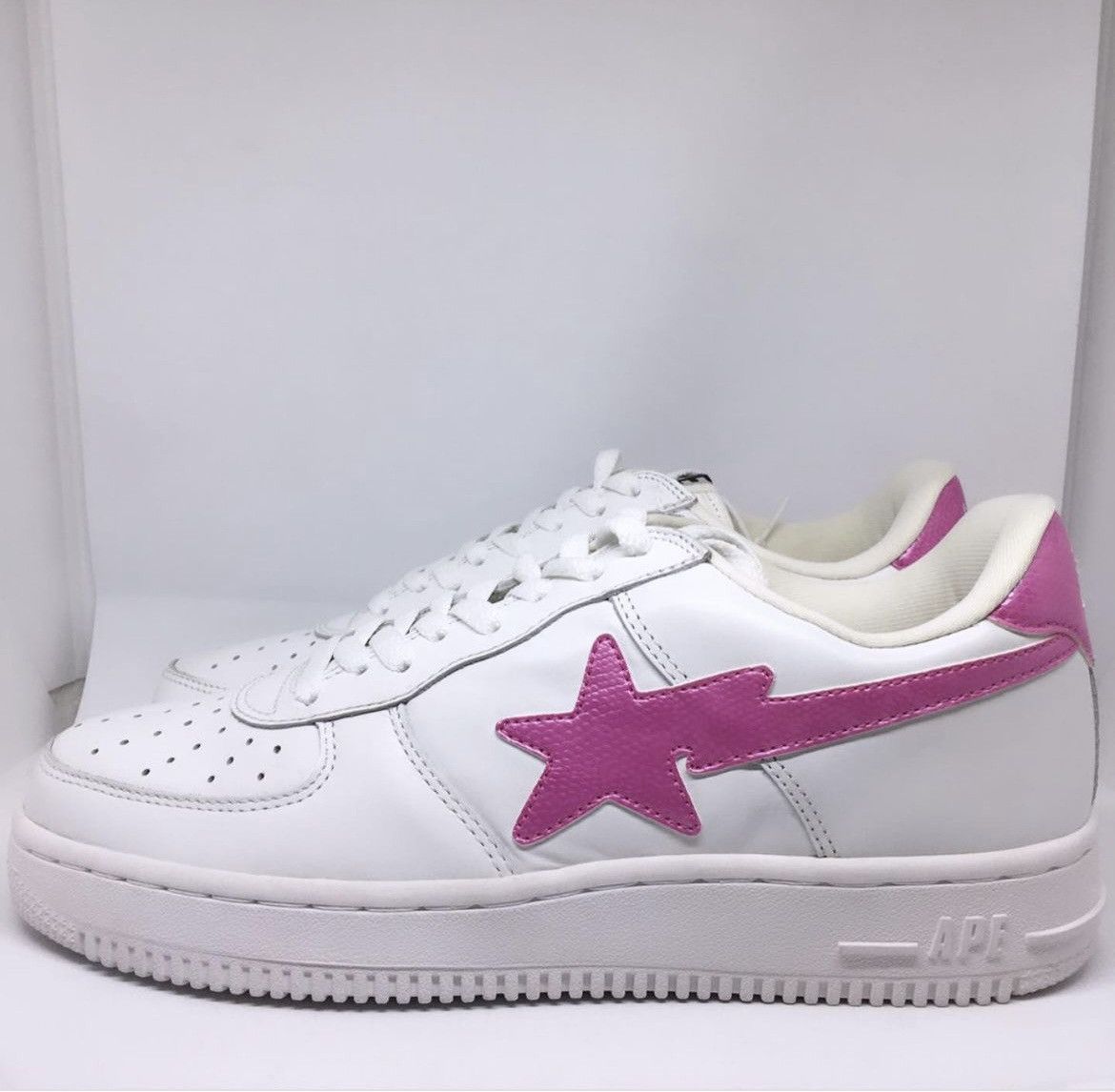 Bape VERY RARE OG A BATHING APE PINK SNAKESKIN BAPESTA | Grailed