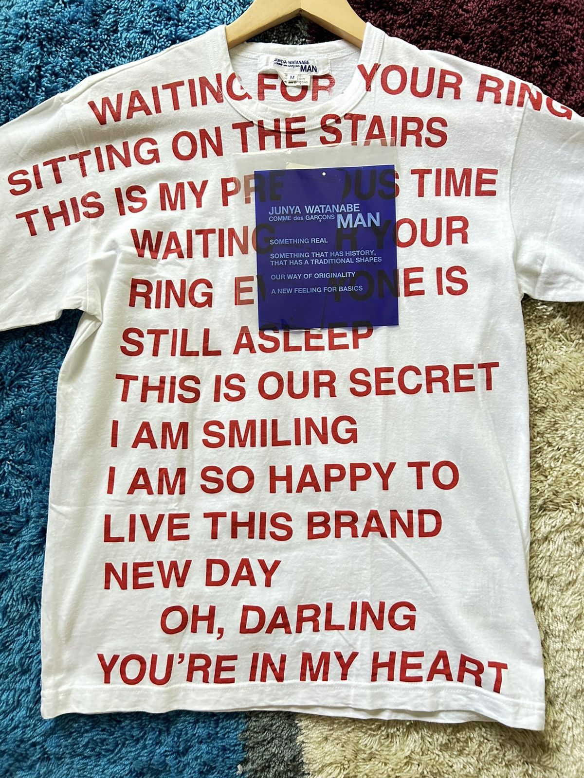 Comme des Garcons × Junya Watanabe Poem Tee SS02 | Grailed