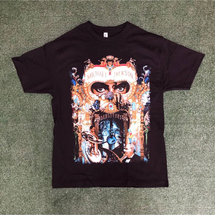 Band Tees Michael Jackson Dangerous Album Cover Shirt | Grailed