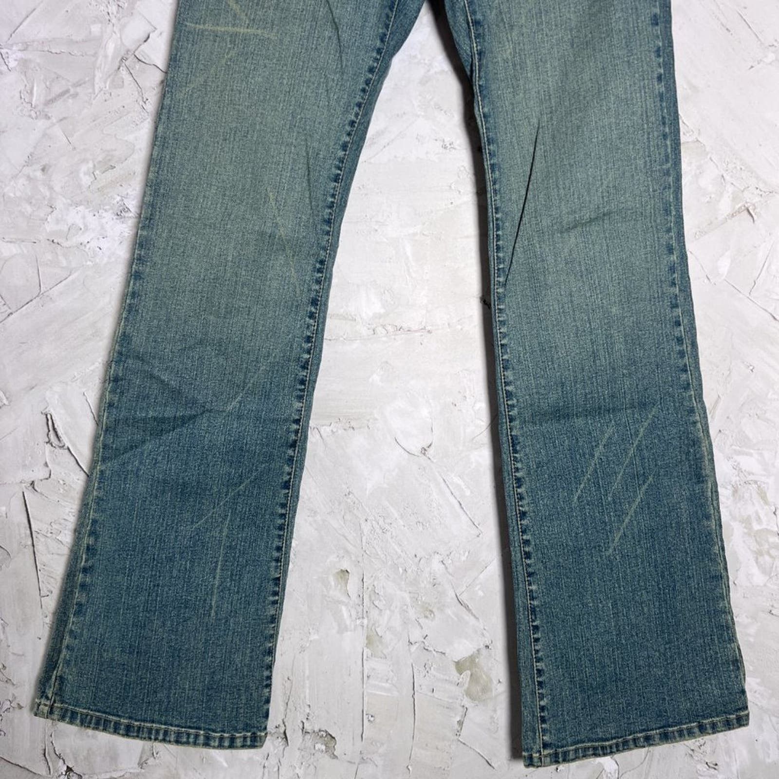 Phat Farm VINTAGE Y2K Baby Phat Cat Scratch Flare Jean Metal Stud Logo ...