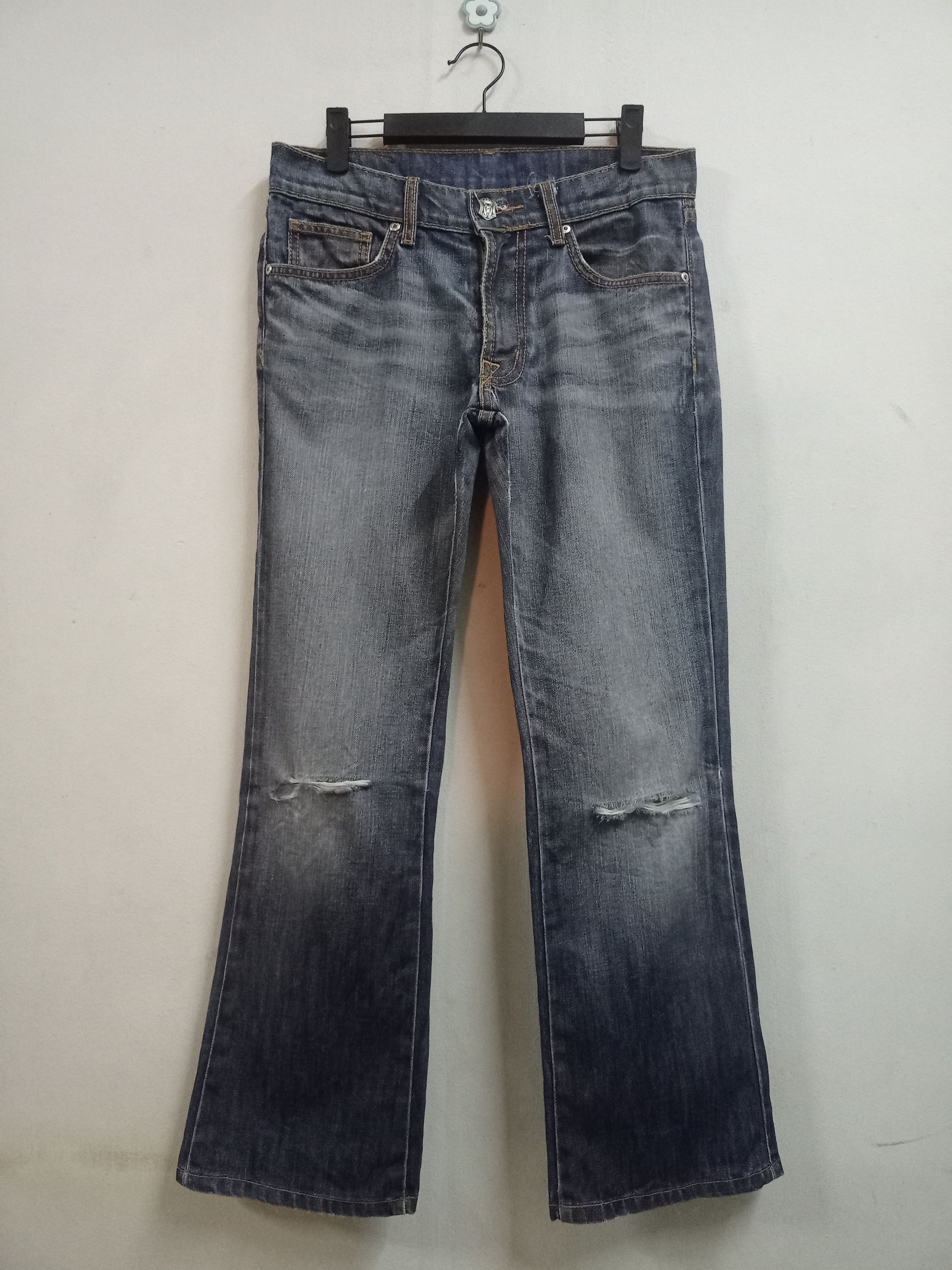 Monarchy Vintage USA Monarchy Atalier Ripped Flare Jeans 31x29 | Grailed
