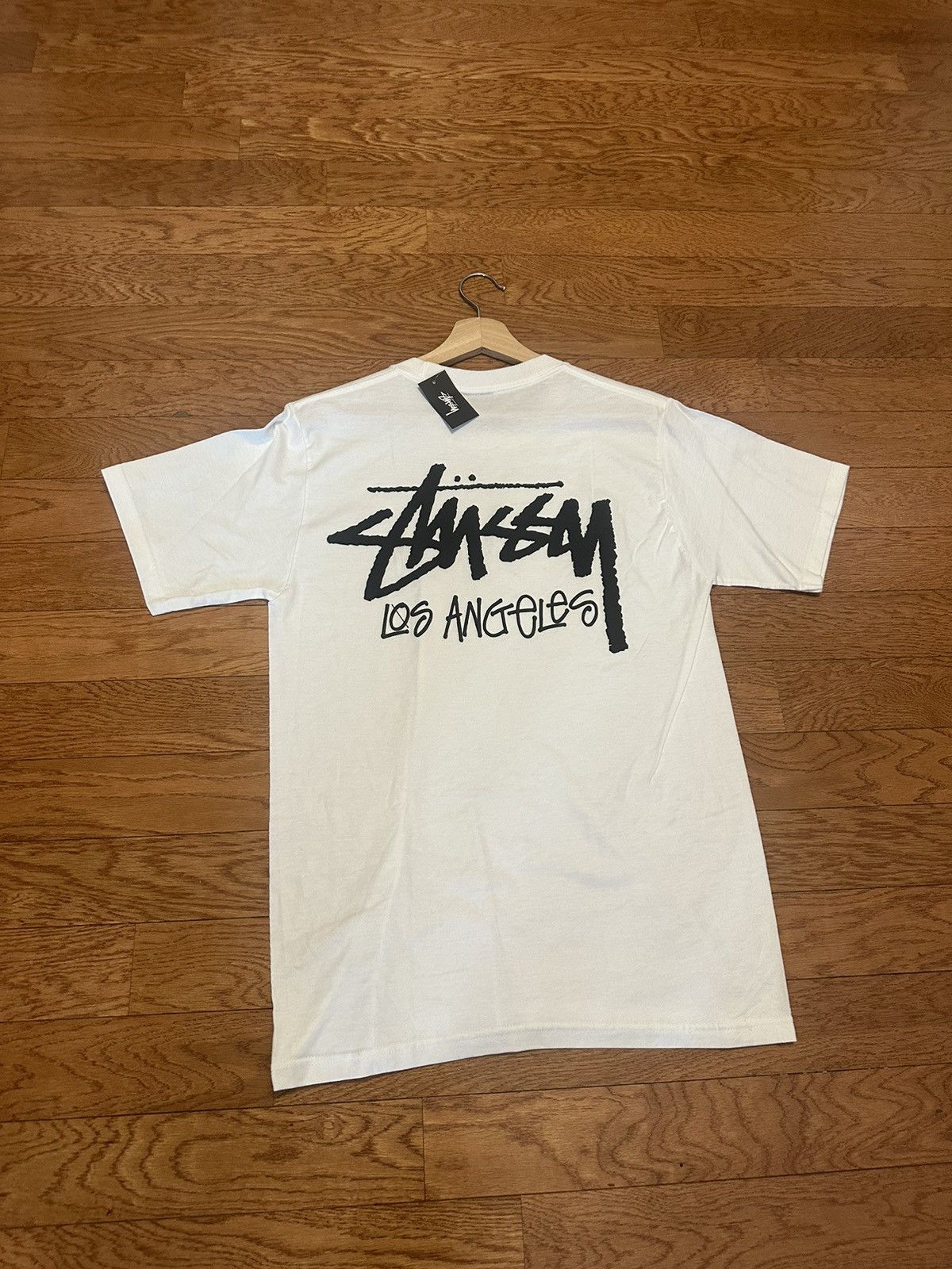 Stussy × Tee Stussy Los Angeles Exclusive White T-Shirt | Grailed