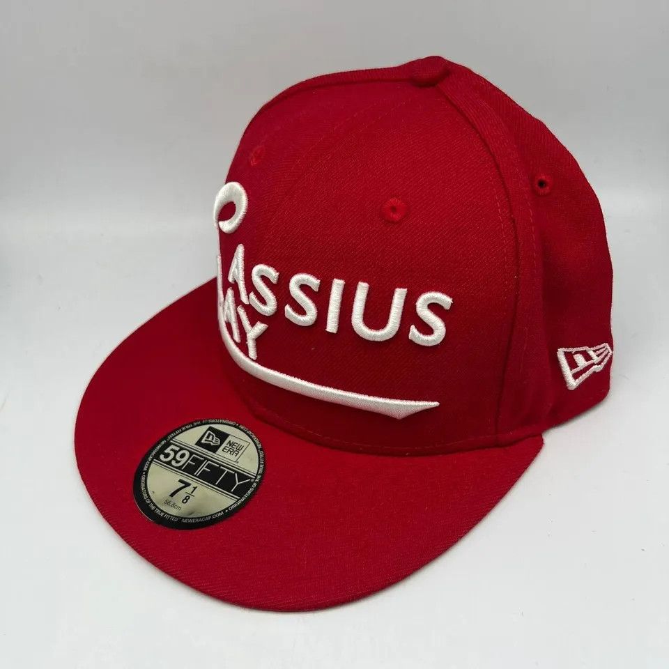 New Era Cassius Clay Muhammad Ali 7 1/8 Hat Fitted Cap Red Men | Grailed