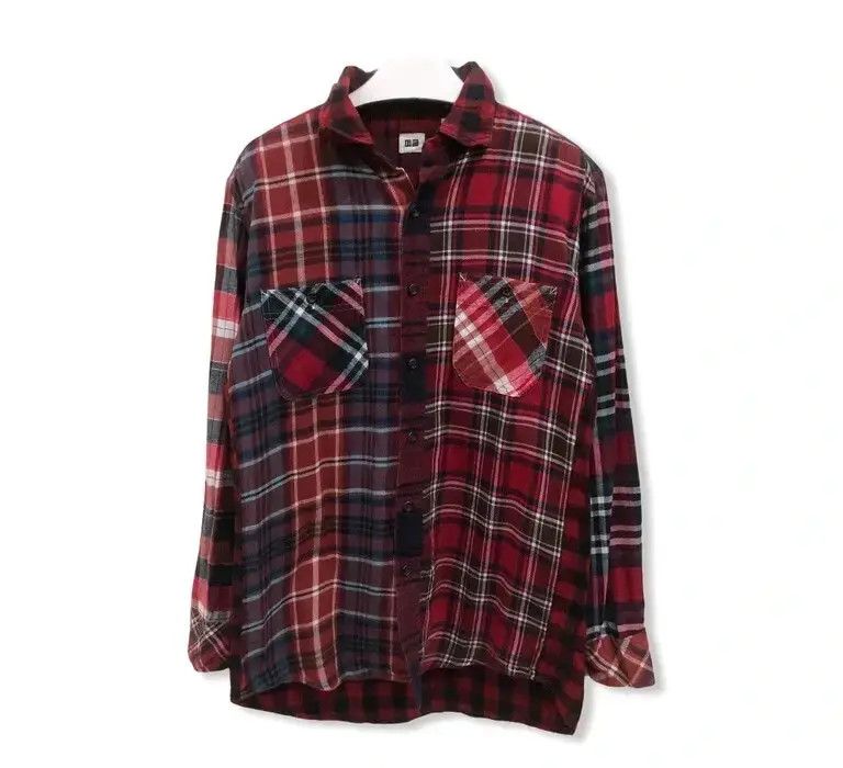 Flannel × Japanese Brand × Streetwear Japanese Brand Uniqlo Plaid ...