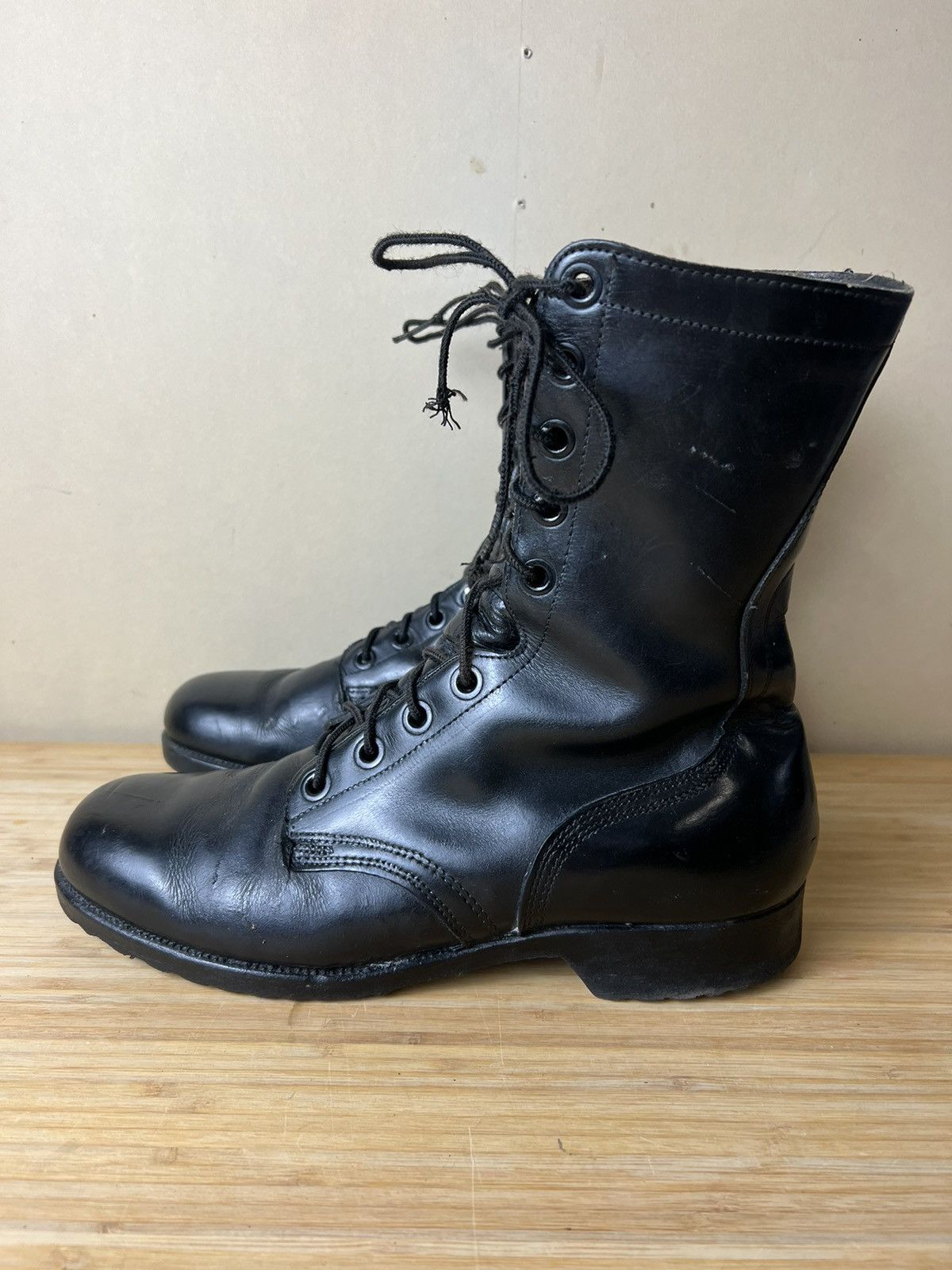 Other Genesco CIC Men’s Black Leather Military Combat Boots 10R | Grailed