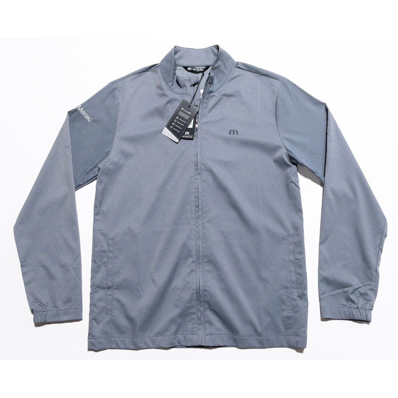 Vintage Travis Mathew Jacket Men's Medium Full Zip Solid Gray Surfside ...