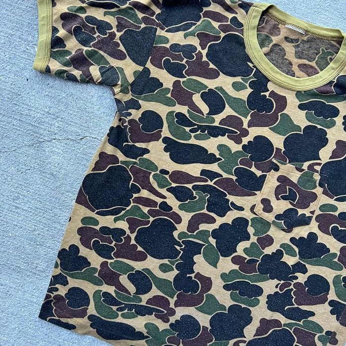 Vintage Vintage duck camo blank ringer t shirt | Grailed