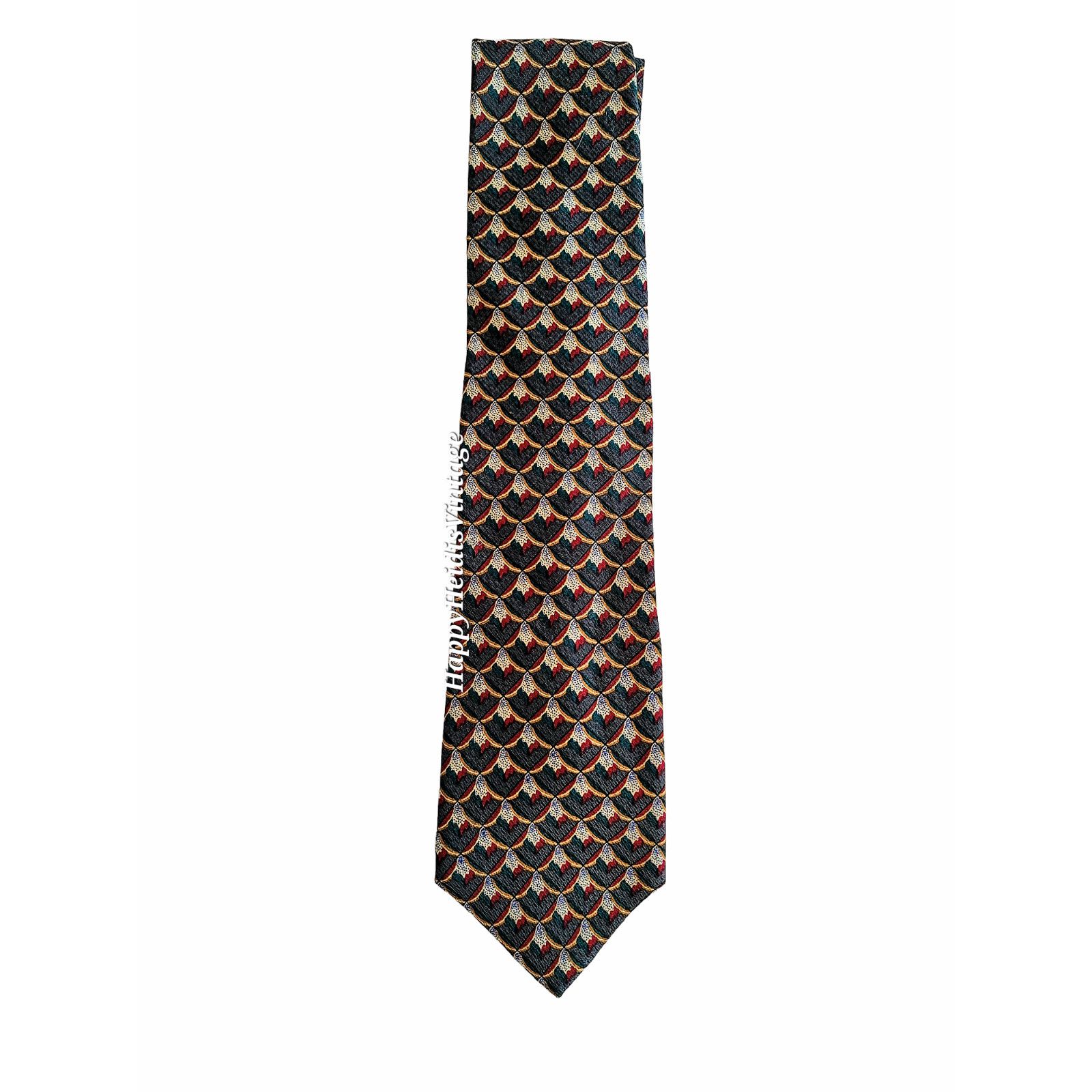 Dior Christian Dior Monsieur Preppy Repeating Pattern Silk Tie | Grailed