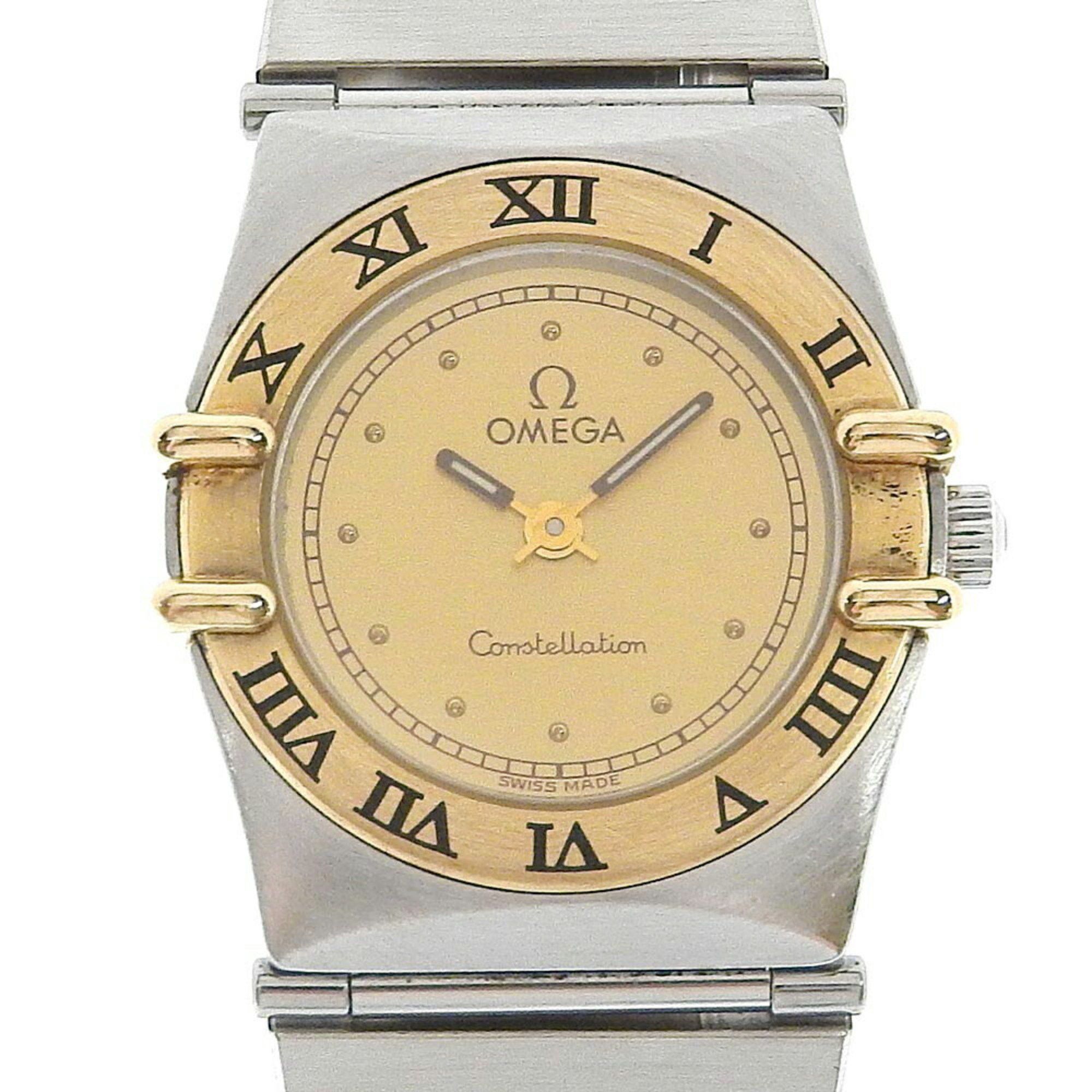 Omega OMEGA Constellation Watch Stainless Steel Quartz Analog Display ...