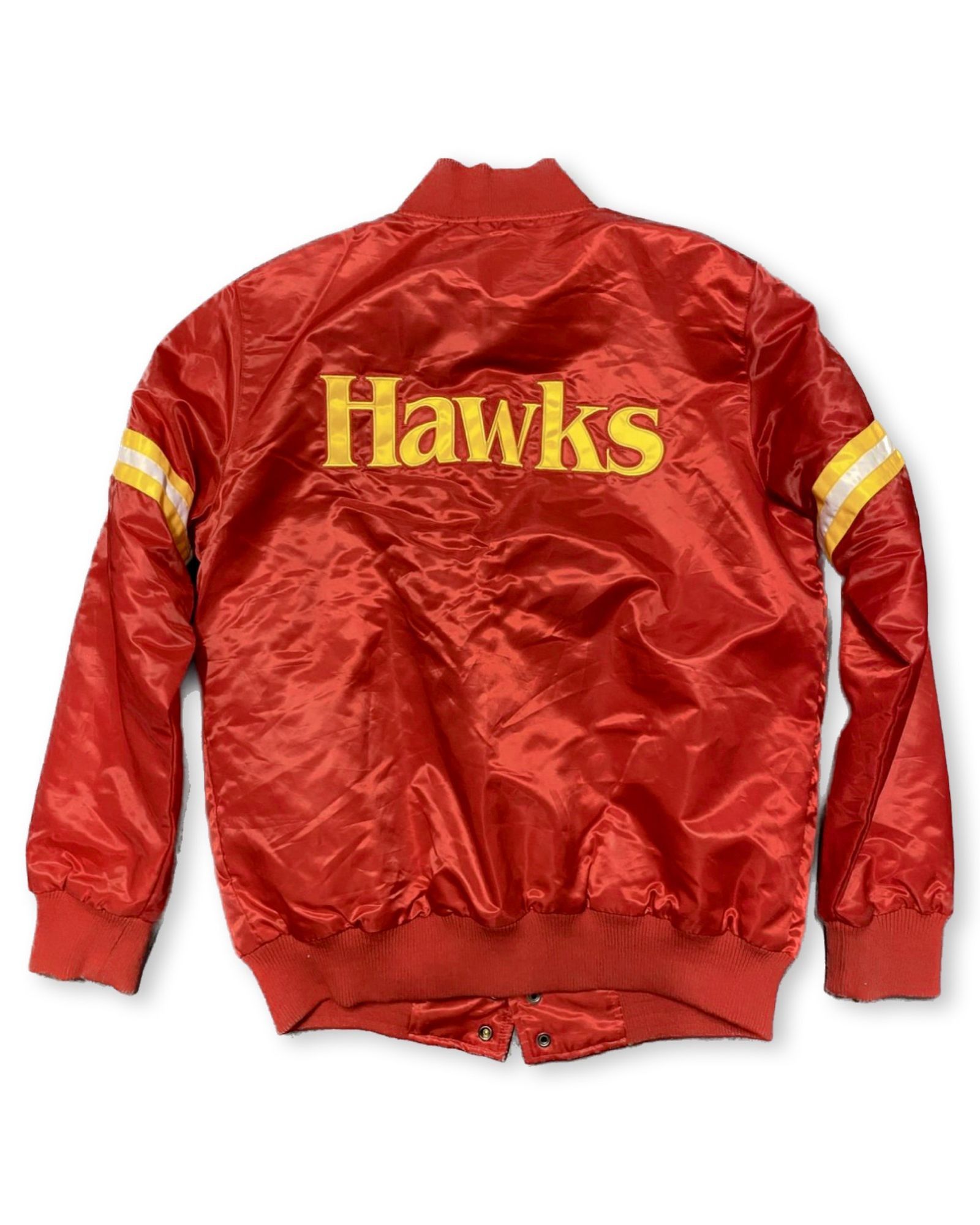 Starter STARTER x NBA ATLANTA HAWKS VINTAGE LOGO BOMBER JACKET | Grailed