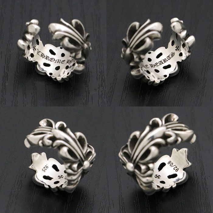 Chrome Hearts Chrome Hearts Double Floral Cross Ring - Size 7 | Grailed