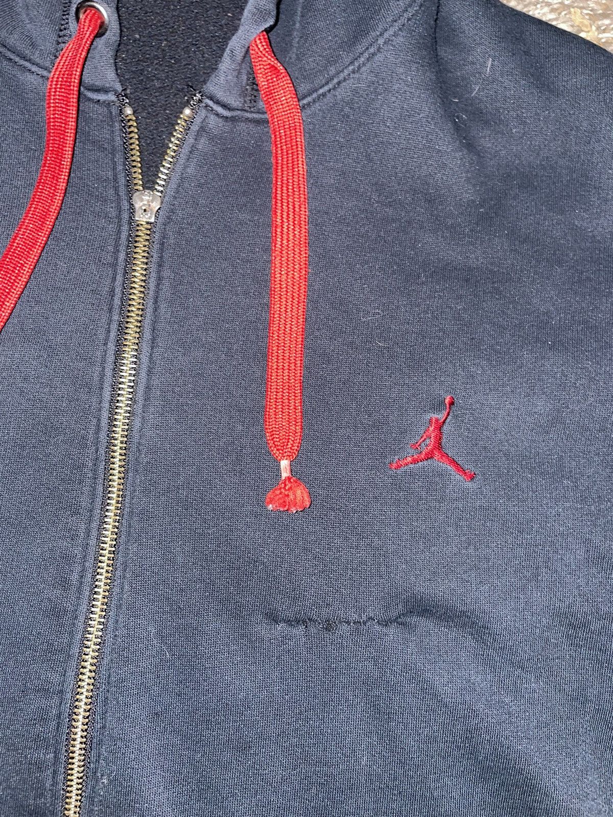 Jordan Brand Y2K Distressed Nike Air Jordan Zip Up Hoodie | Grailed