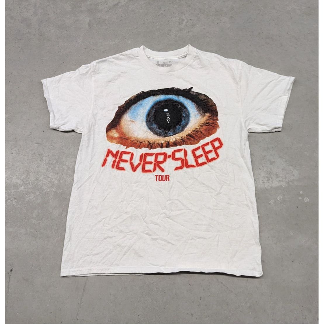 NAV × Streetwear × XO Nav XO Never Sleep Concert Tour T-shirt | Grailed